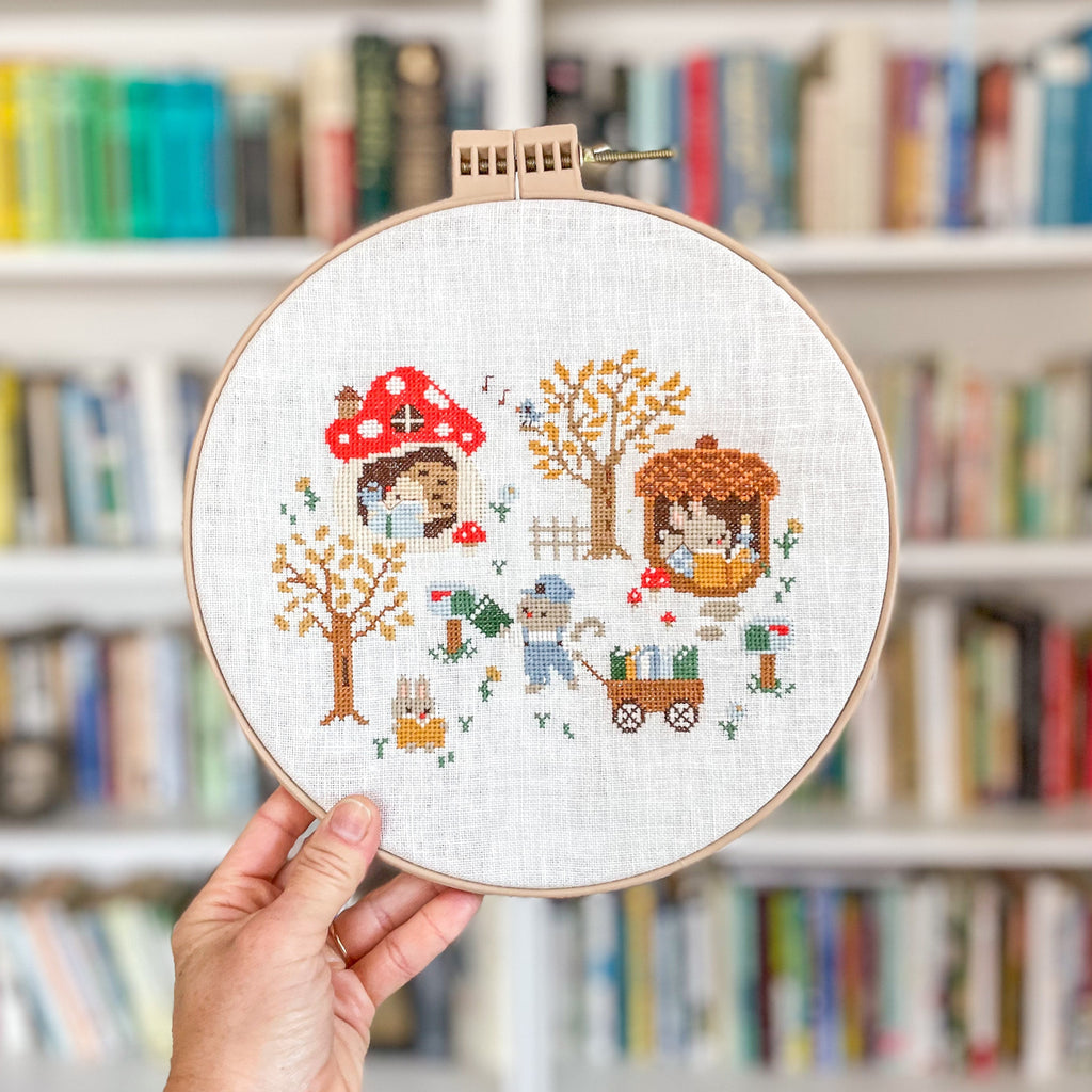 The Book Burrow Society Cross Stitch Pattern – The Clever Clove