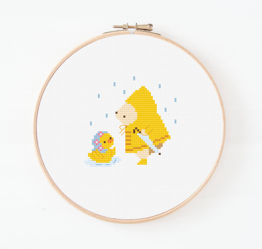 Puddle Pals Cross Stitch Pattern – The Clever Clove